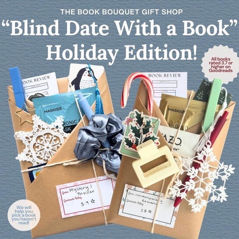 Blind Date With a Book Gift Set Holiday Themed Christmas Book Bundle - Etsy