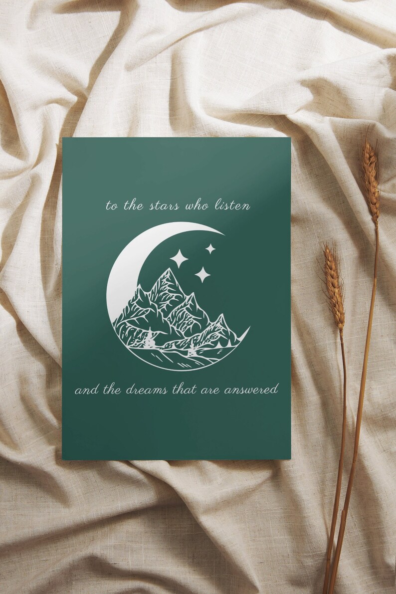 ACOTAR Blank Card, to the Stars Who Listen, Printable Greeting Card ...