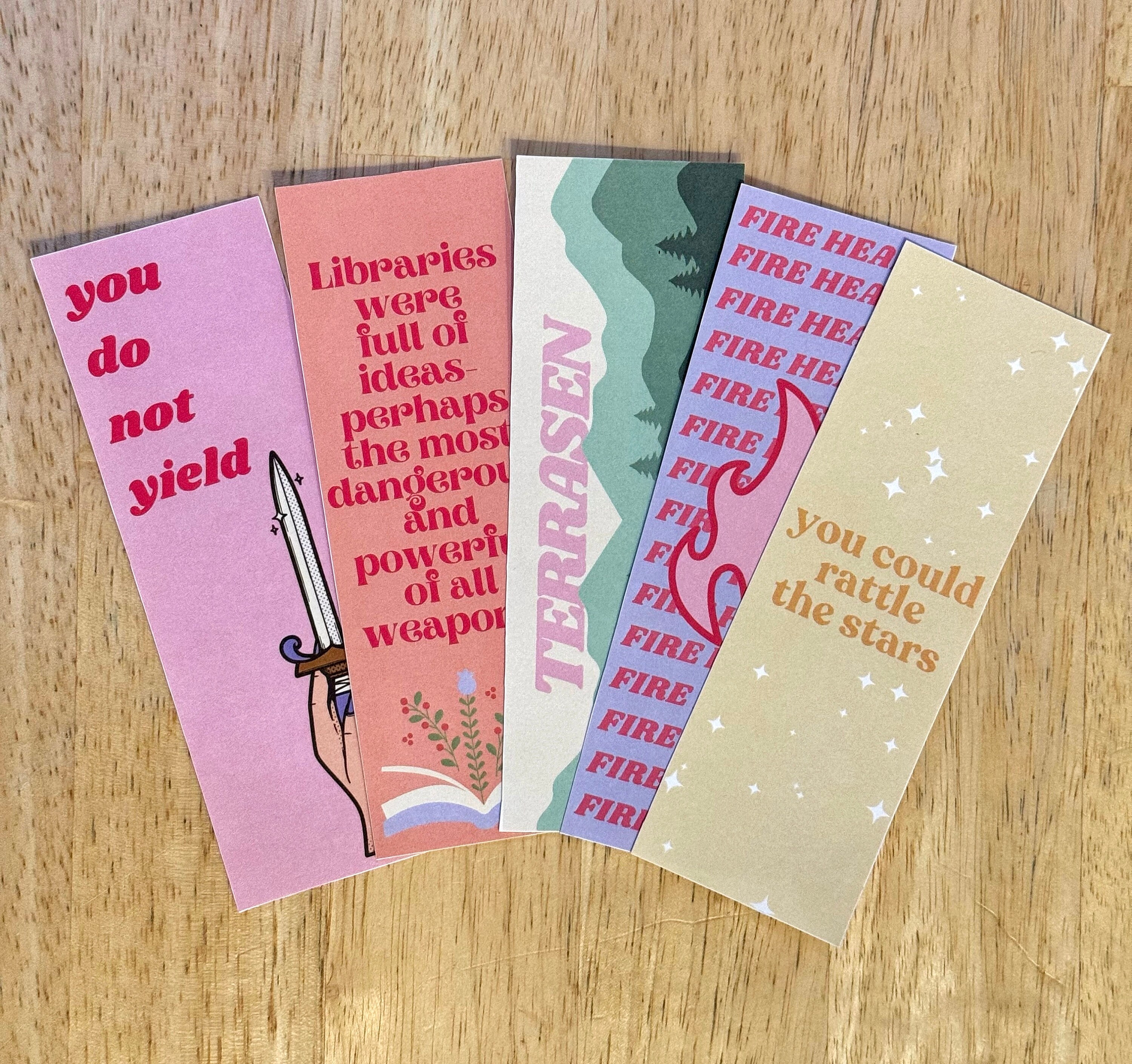 Throne of Glass Bookmarks, Printable TOG Book Marks, TOG Merch, Gift ...