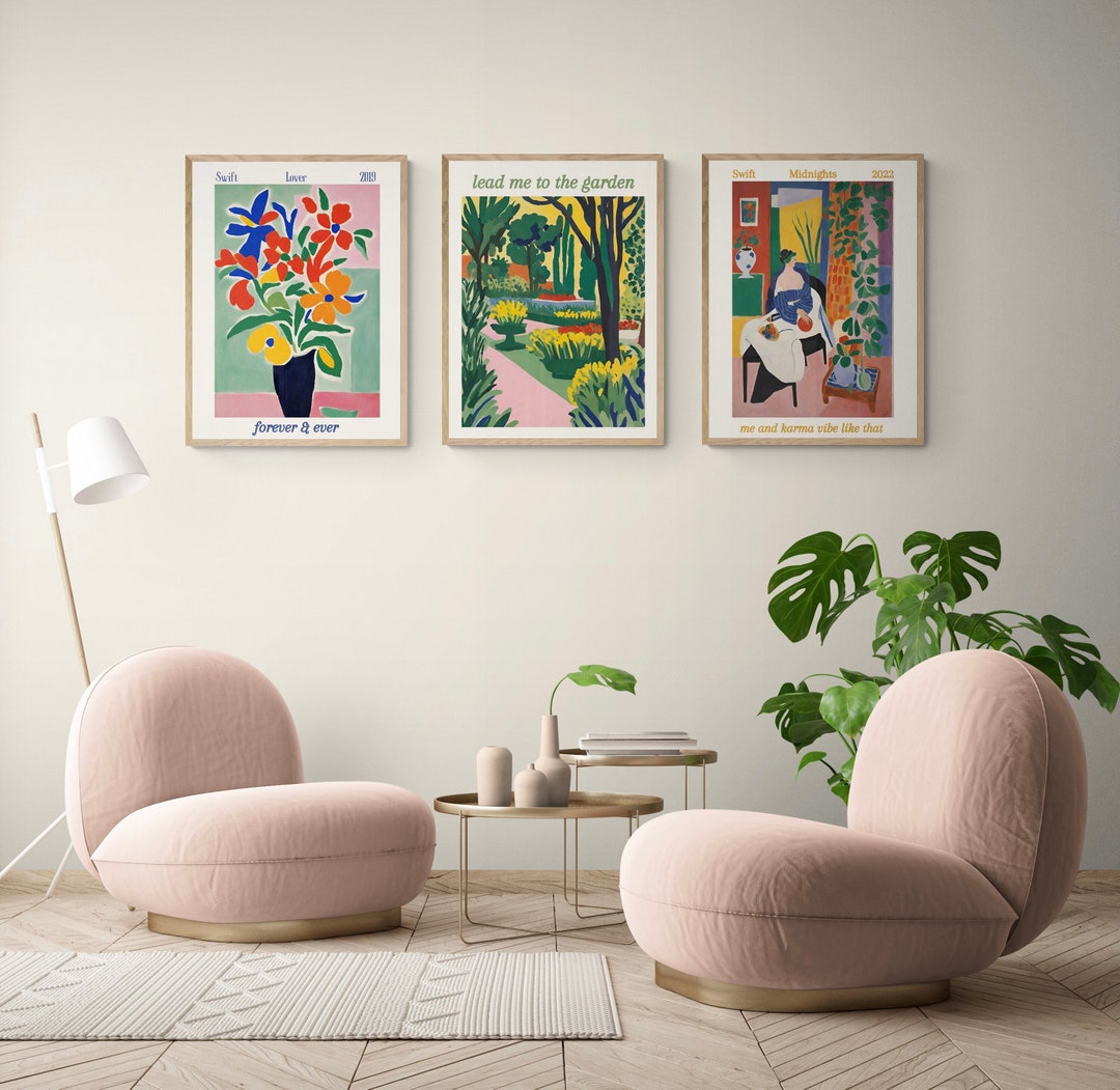 Taylor Swift Gallery Wall Art Set of 3 Taylor Swiftie Prints - Etsy