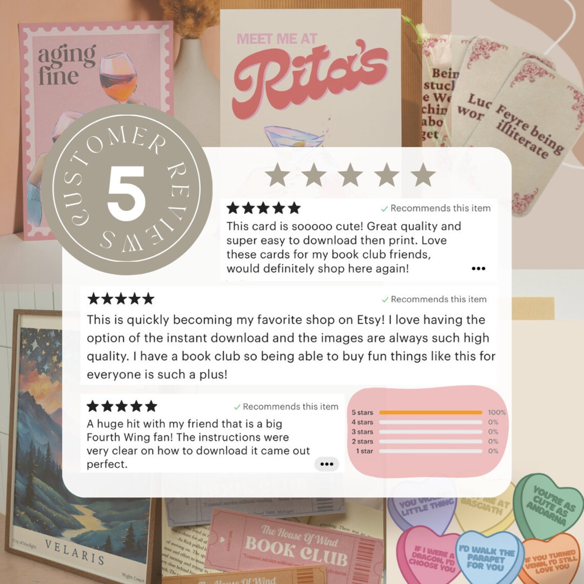 ACOTAR Birthday Card, A Court of Thorns and Roses Card, Printable ...