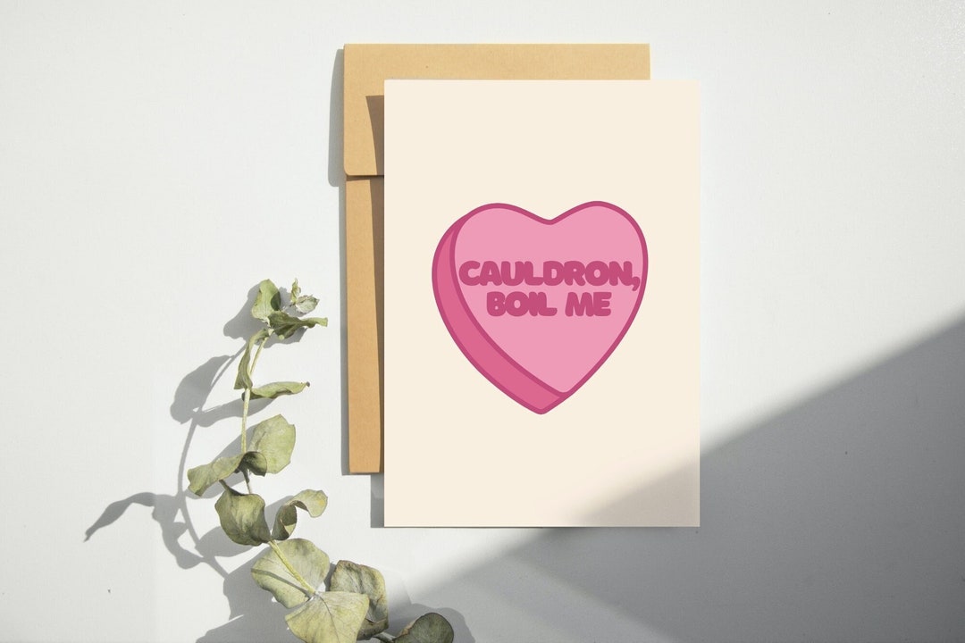 ACOTAR Candy Heart Card, ACOTAR Valentine, Cauldron Boil Me, Velaris ...