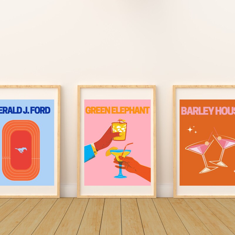 Smu University Prints - Etsy