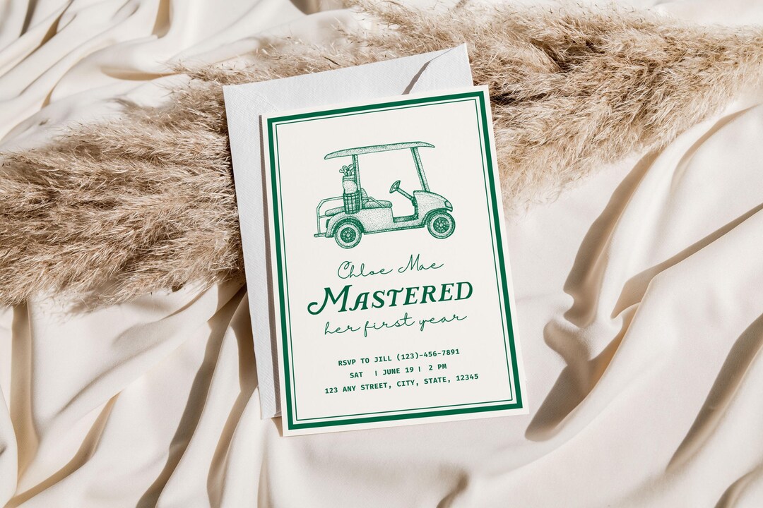 Golf Masters First Birthday Party | Golf Birthday Party | First ...