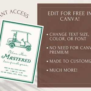 Golf Masters First Birthday Party | Golf Birthday Party | First ...