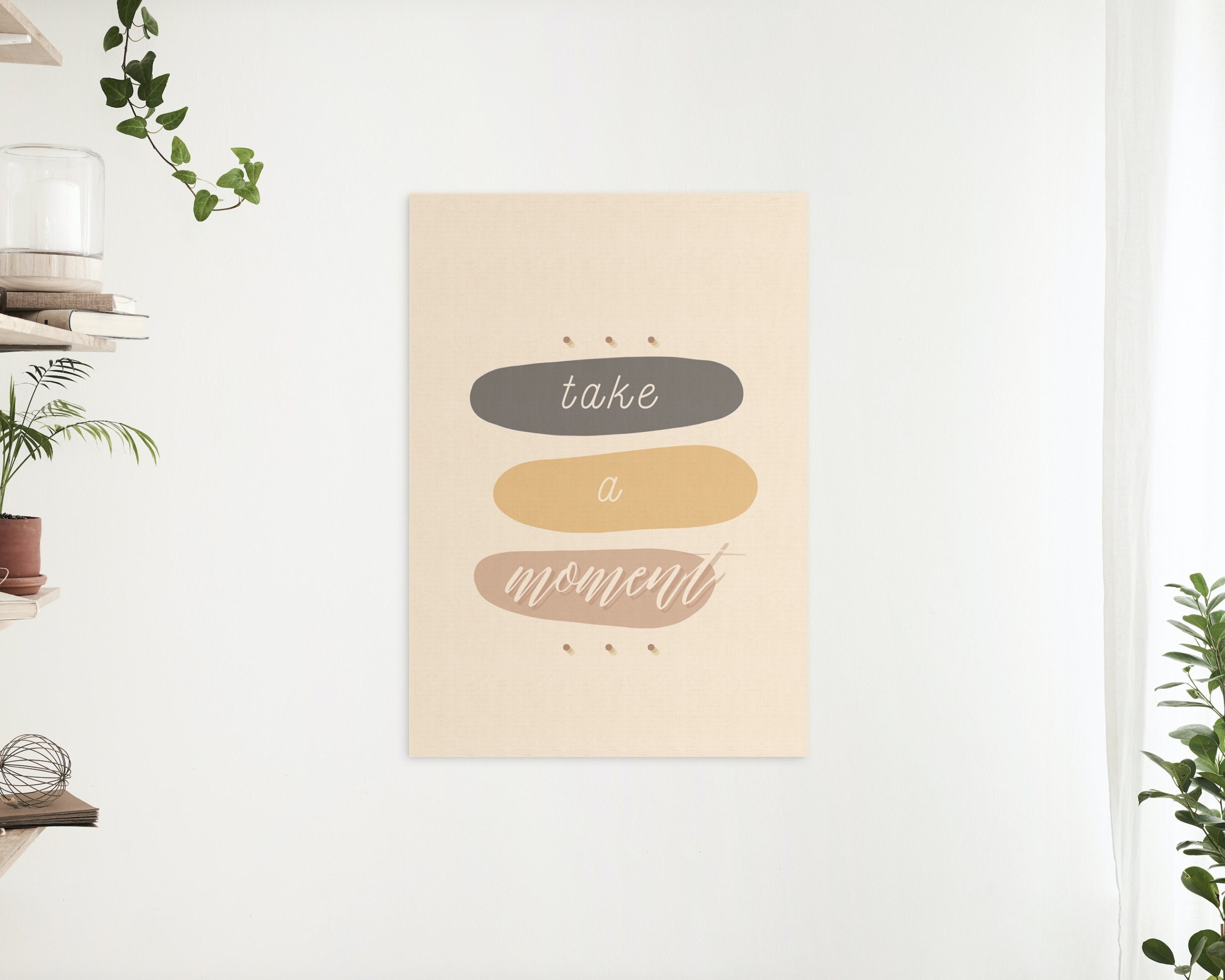 Take A Moment... Mindfulness Digital Print Wall Decor Planner Printable ...
