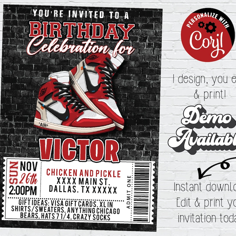 Shoe Invitations - Etsy