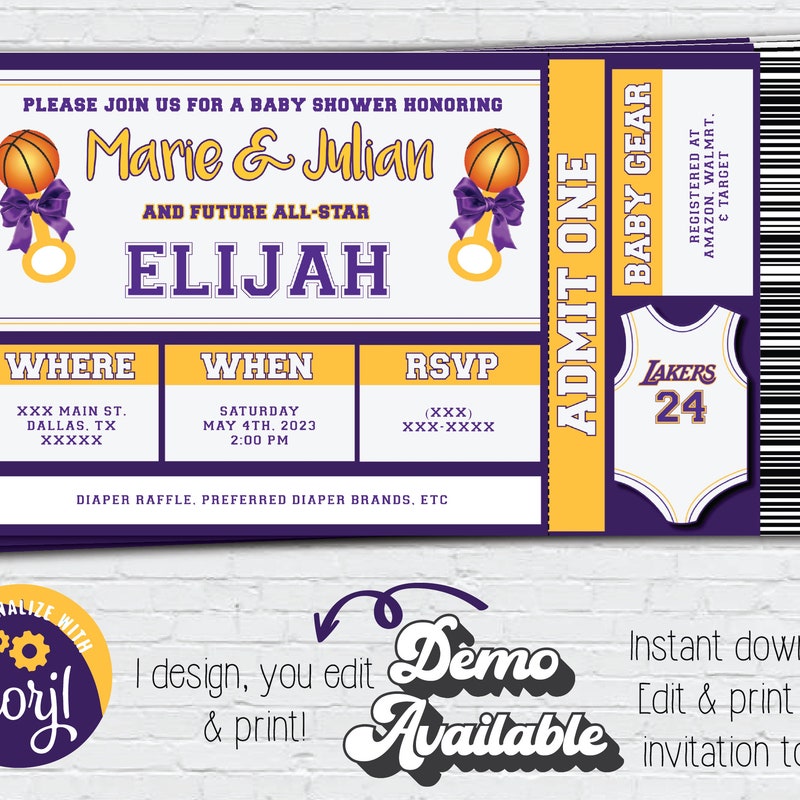 Lakers Party - Etsy