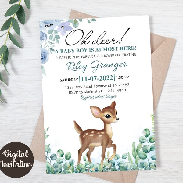 Deer Baby Shower - Etsy