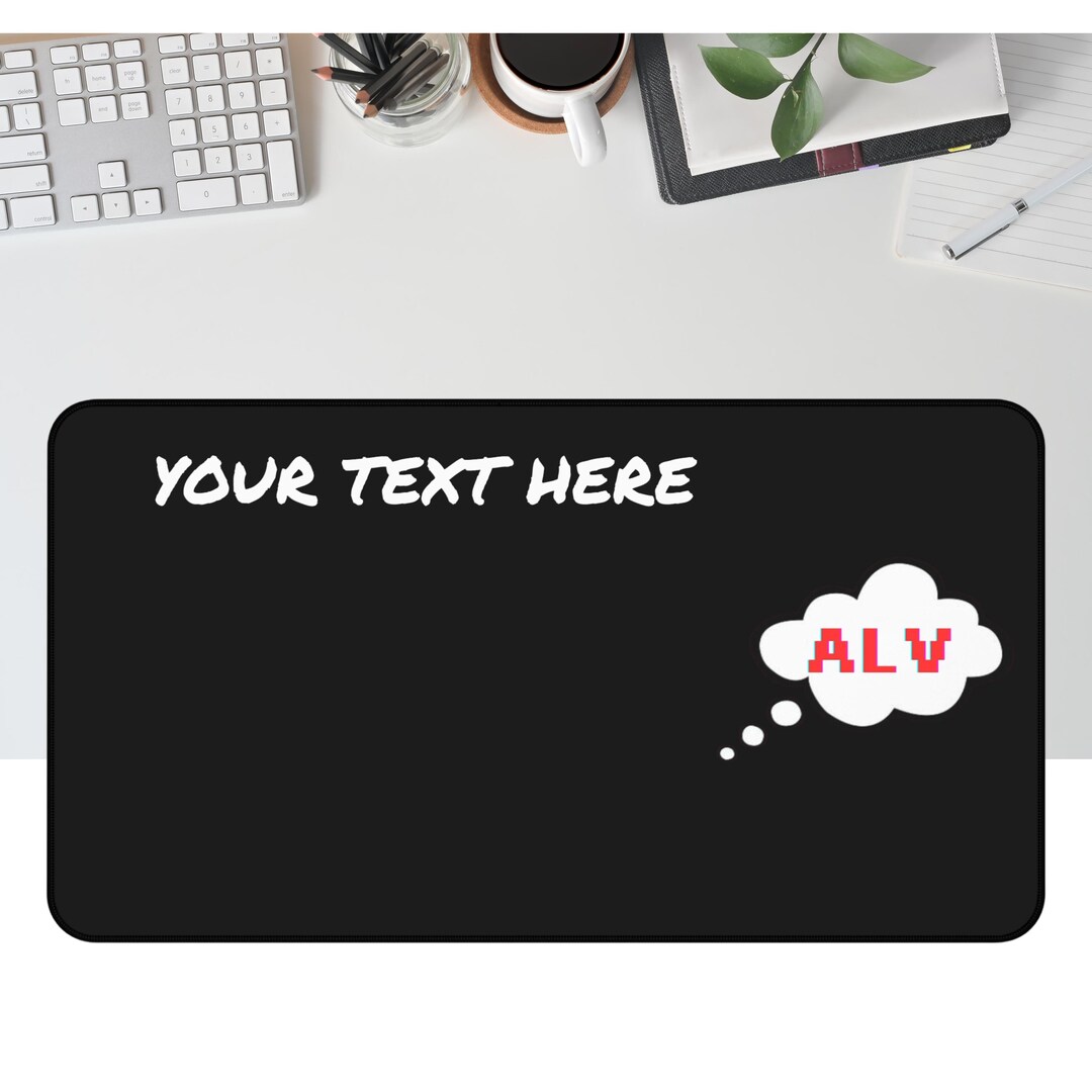 ALV Pixel - Desk Mat Anti-slip Neoprene - Gamer Experience, Large Mousepad, Custom Name ...