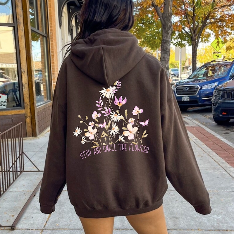 Floral Hoodie - Etsy
