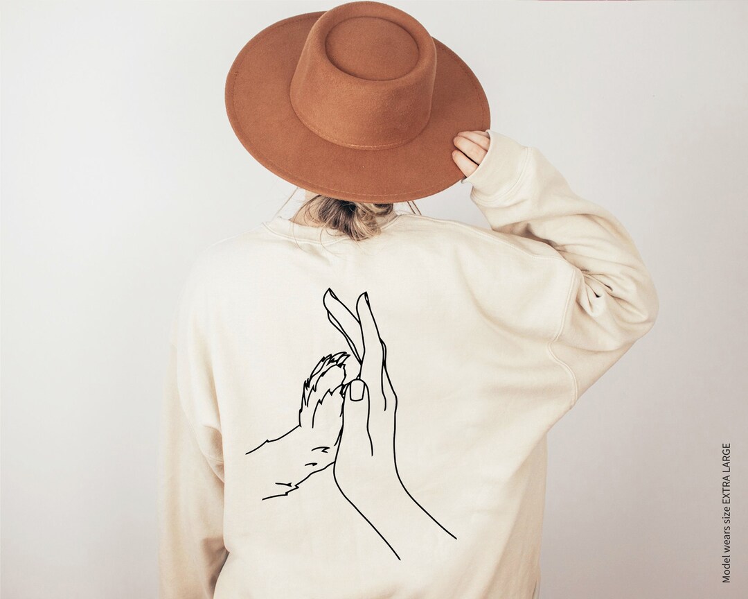 Dog Mom Sweatshirt, Women Adult Crewneck Sweater, Best Friend With Paws ...