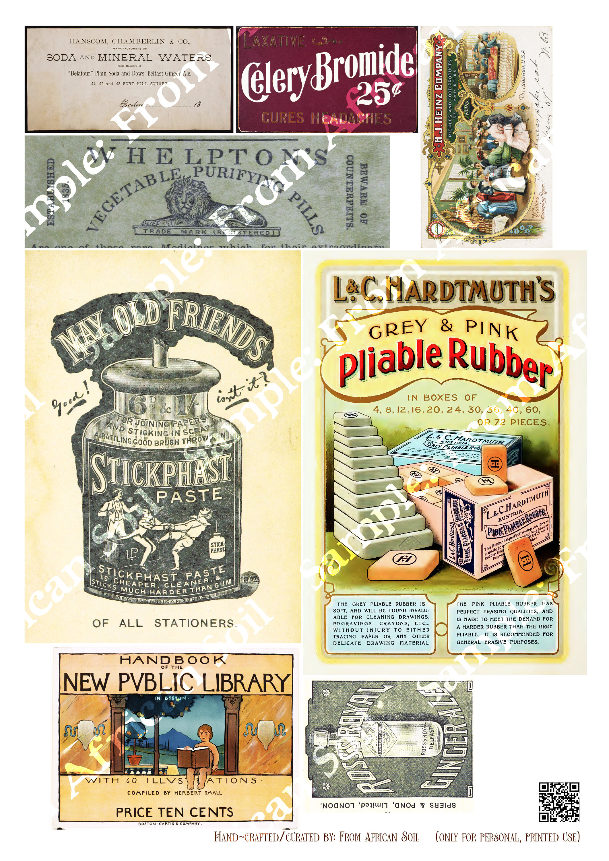 Printable Vintage Labels & Adverts: Fruit Crates, Wine, Drinks, Food ...