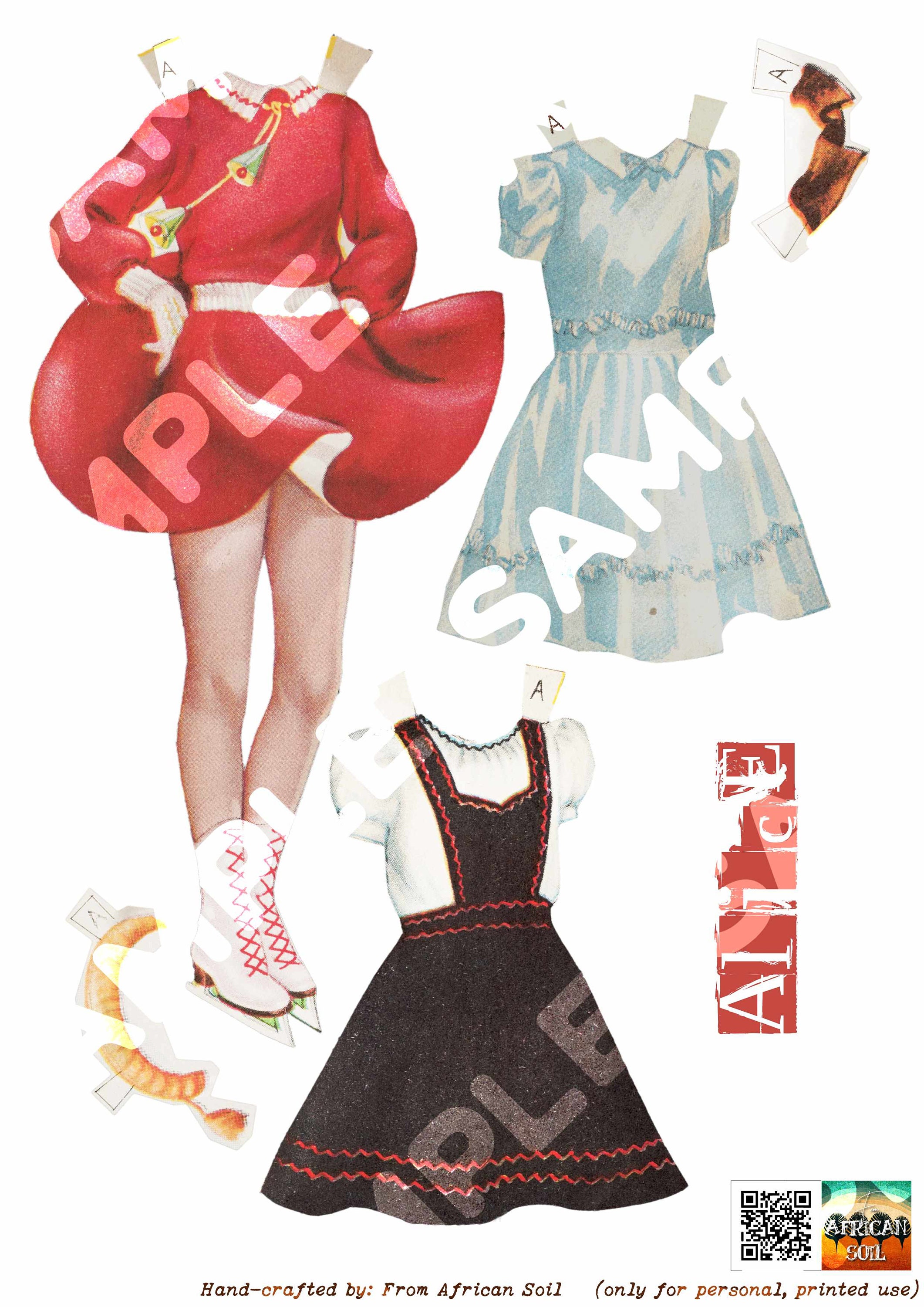 Vintage Paper Doll With Fashion & Ephamera. - Etsy