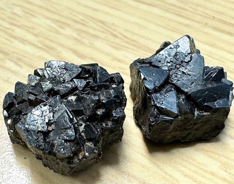 Two Magnetite Crystal Stone Chunks - Etsy