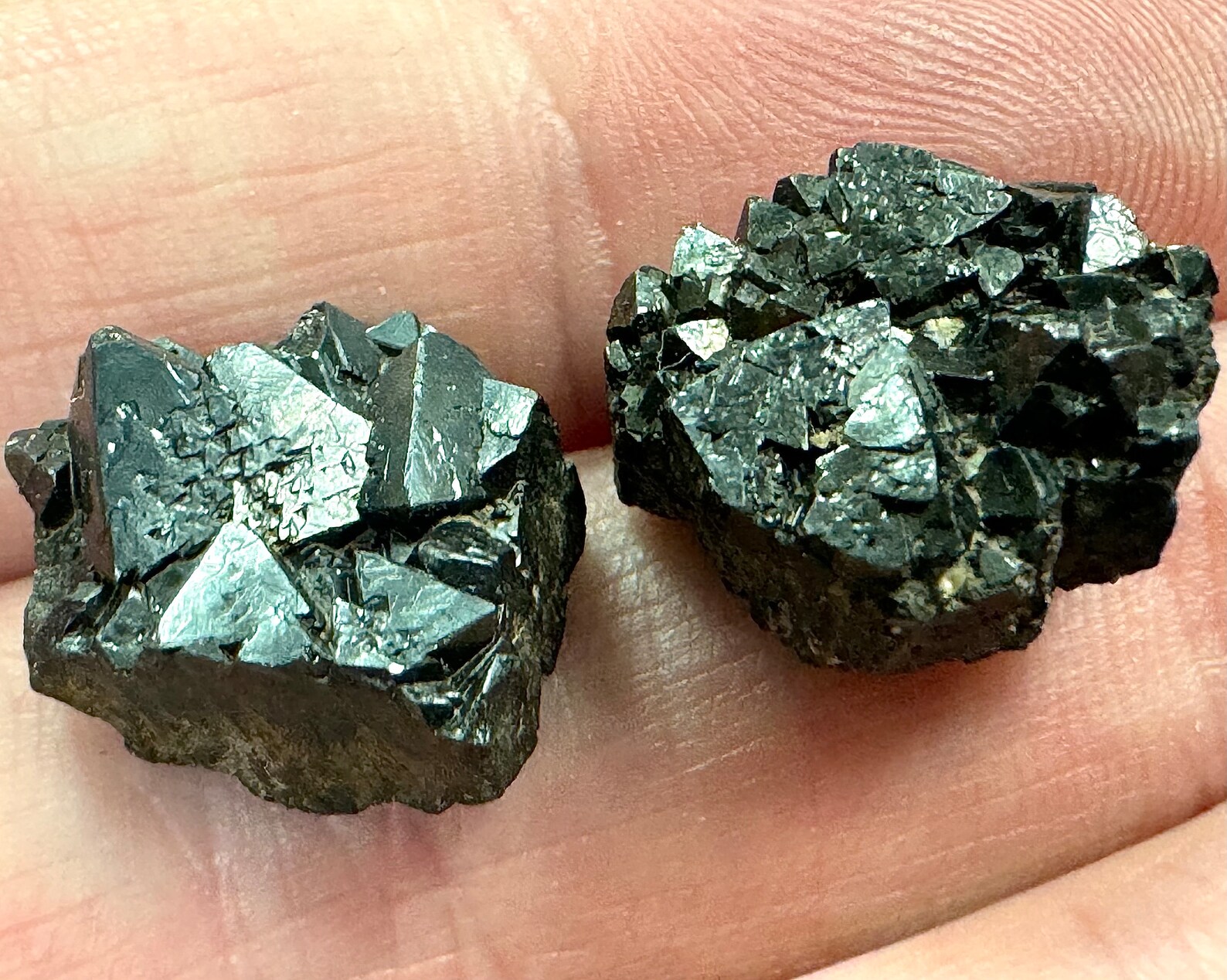 Two Magnetite Crystal Stone Chunks - Etsy