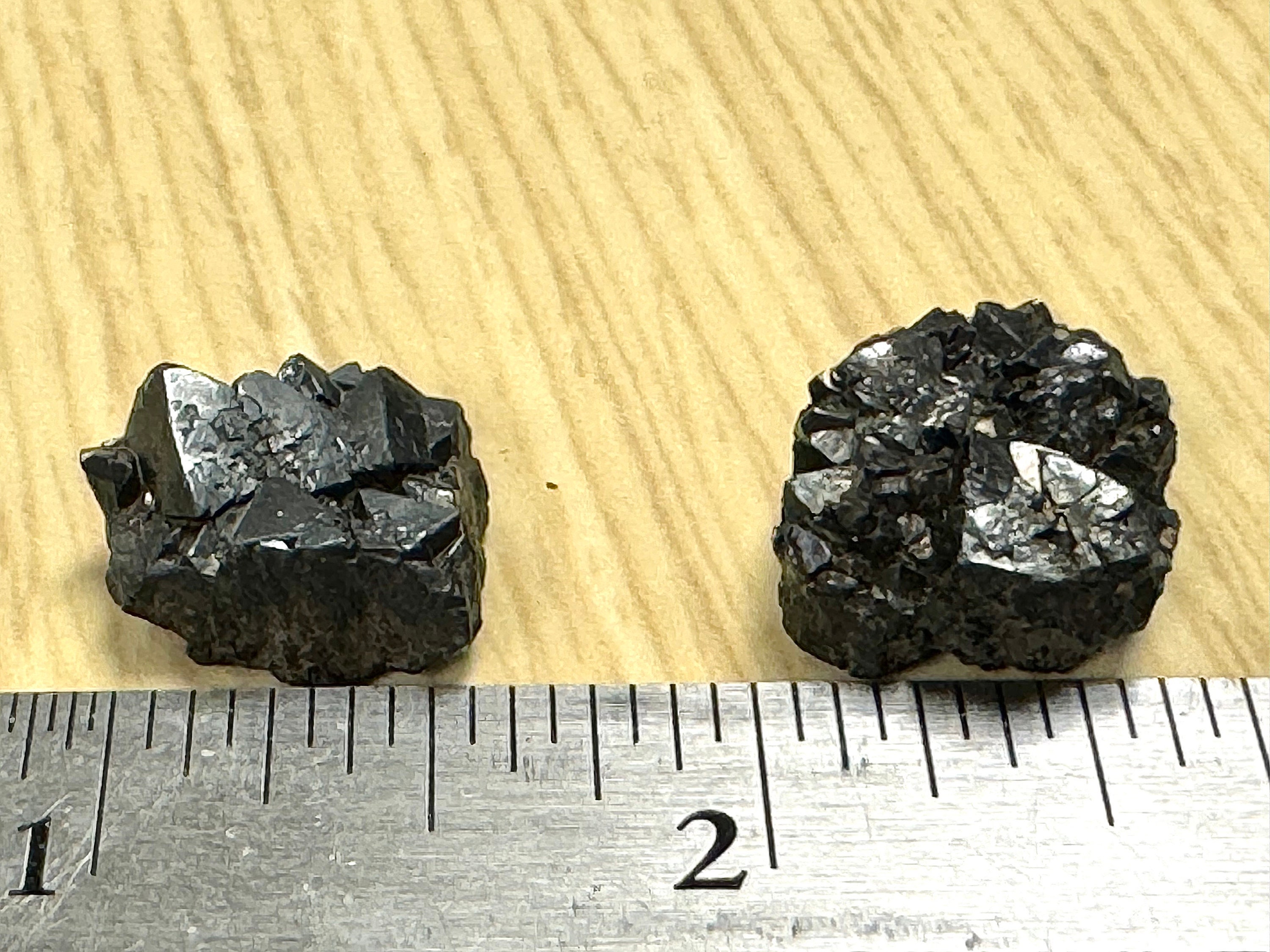 Two Magnetite Crystal Stone Chunks - Etsy