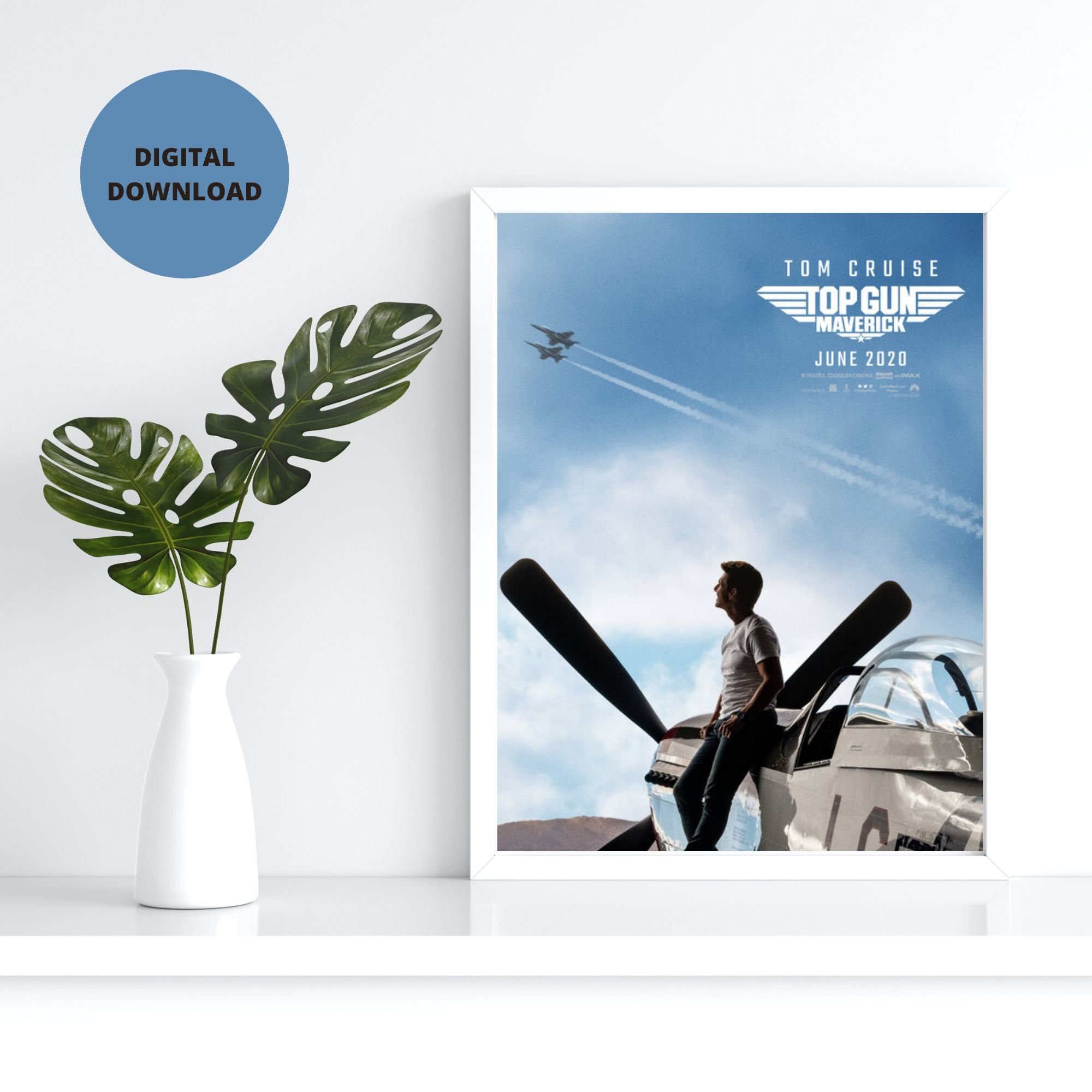 Top Gun: Maverick Movie Poster digital Download Includes - Etsy
