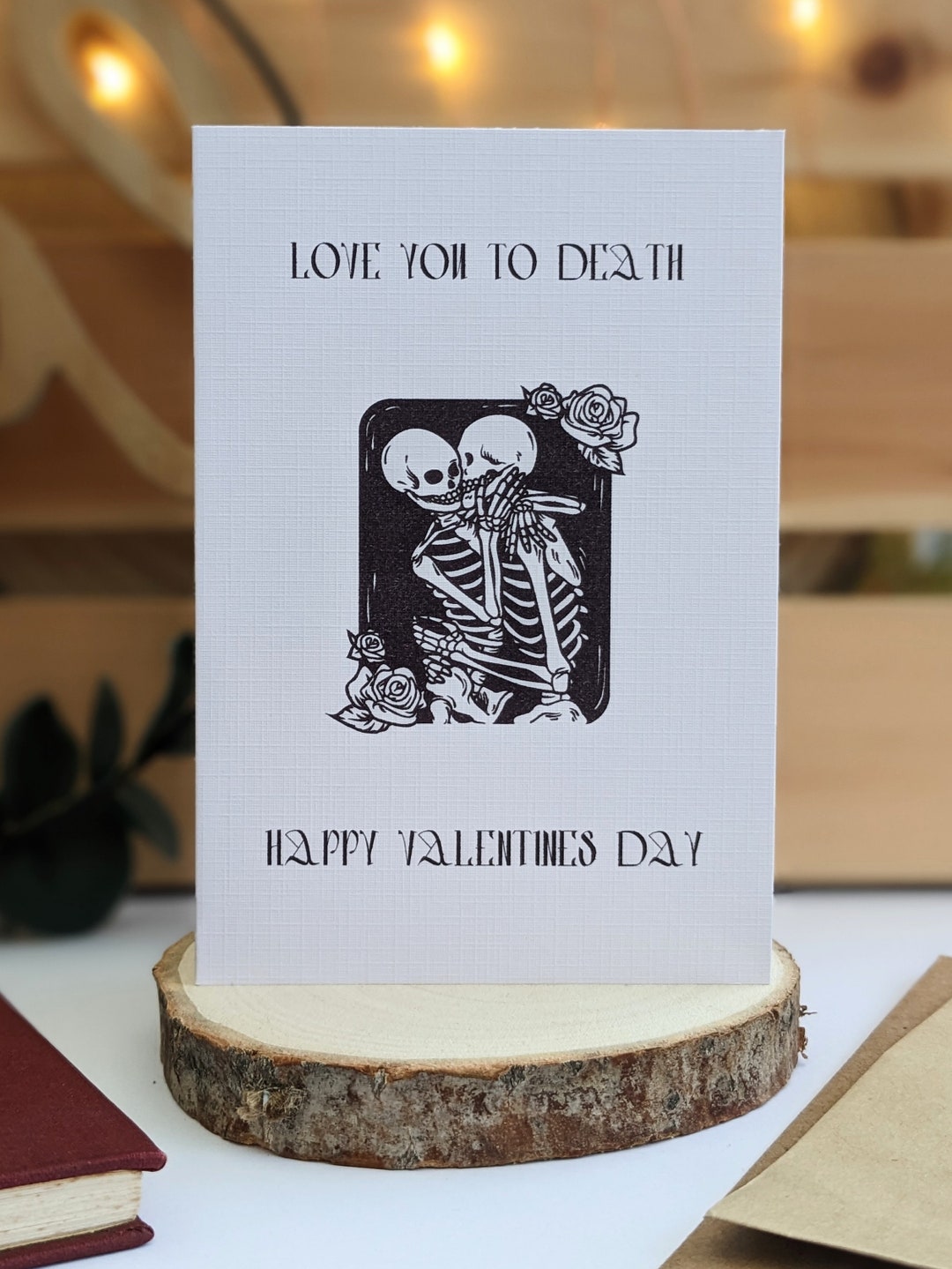 Valentines Day Card- Love You to Death - Etsy