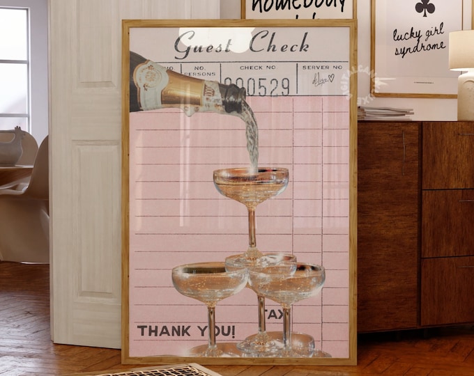 Guest Check Matte Fine Art Print Trendy Wall Art Prints Guest Check Poster You Look so Good ...