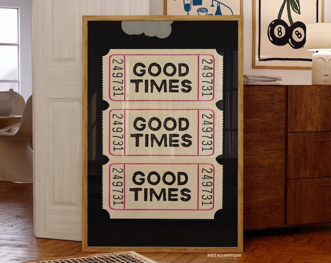 Chef Was Cute Guest Check Poster Trendy Wall Art Prints Kitchen Decor ...