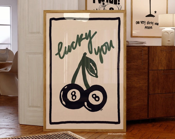 Chef Was Cute Guest Check Poster Trendy Wall Art Prints Kitchen Decor ...