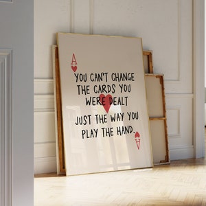 Retro Playing Card Prints and Posters Aesthetic Red Wall Prints Cards ...