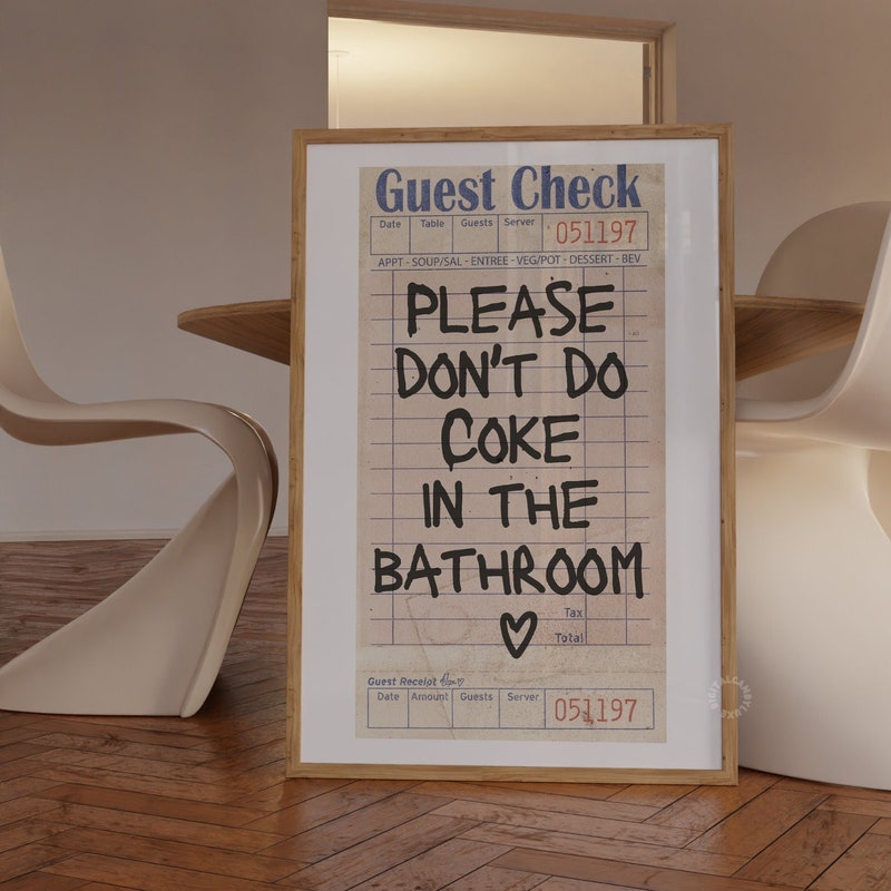 Guest Bathroom Sign - Etsy