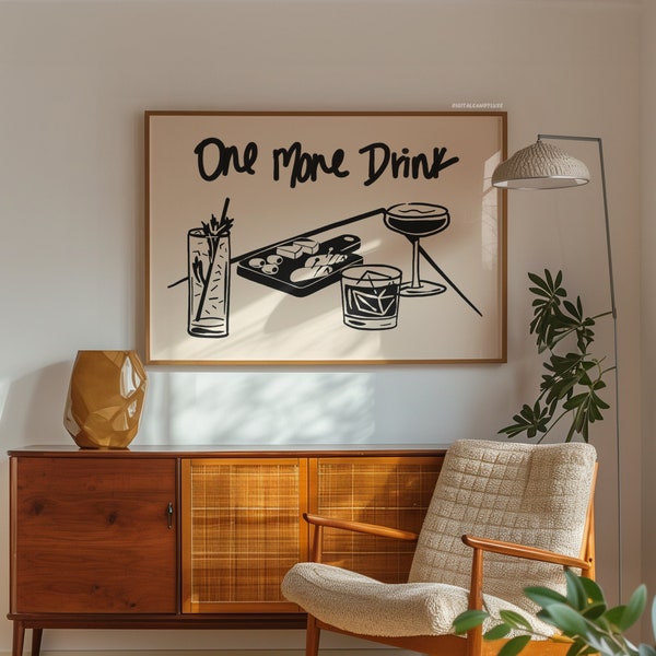 Horizontal Bar Cart Poster - Etsy