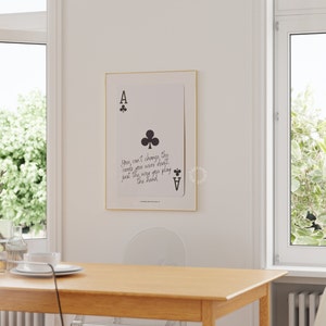 Playing Card Print Trendy Wall Art Prints Retro Bar Cart Decor Preppy ...