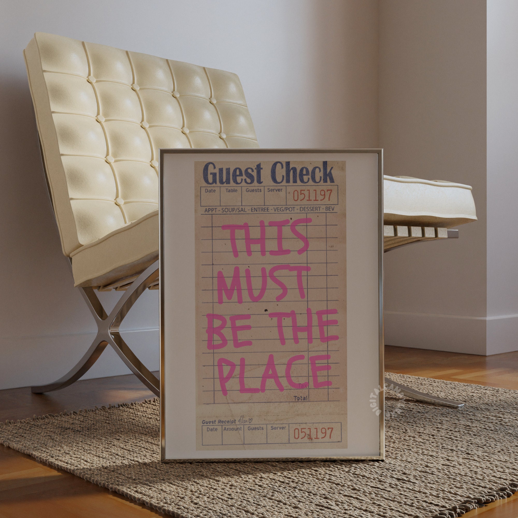 Trendy Printable Art Guest Check Print Wall Art Prints Quote Bar Cart ...