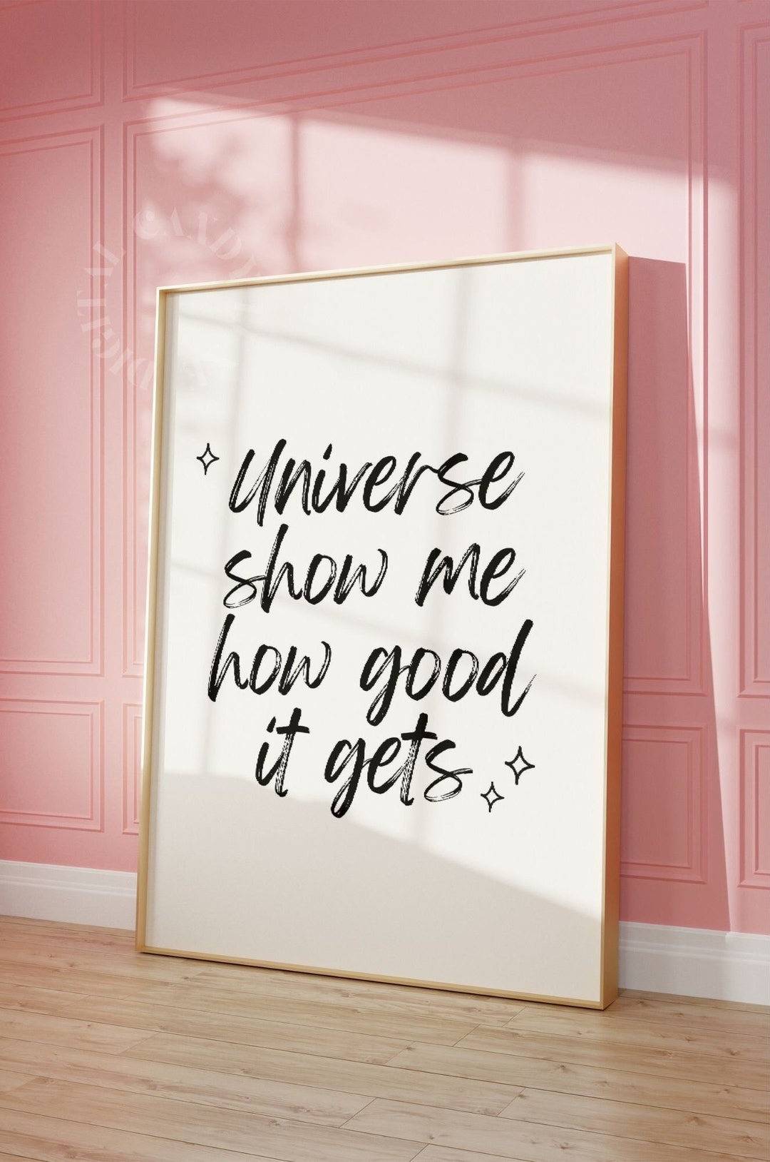 Universe Show Me How Good It Gets Print Trendy Wall Art Manifestation ...