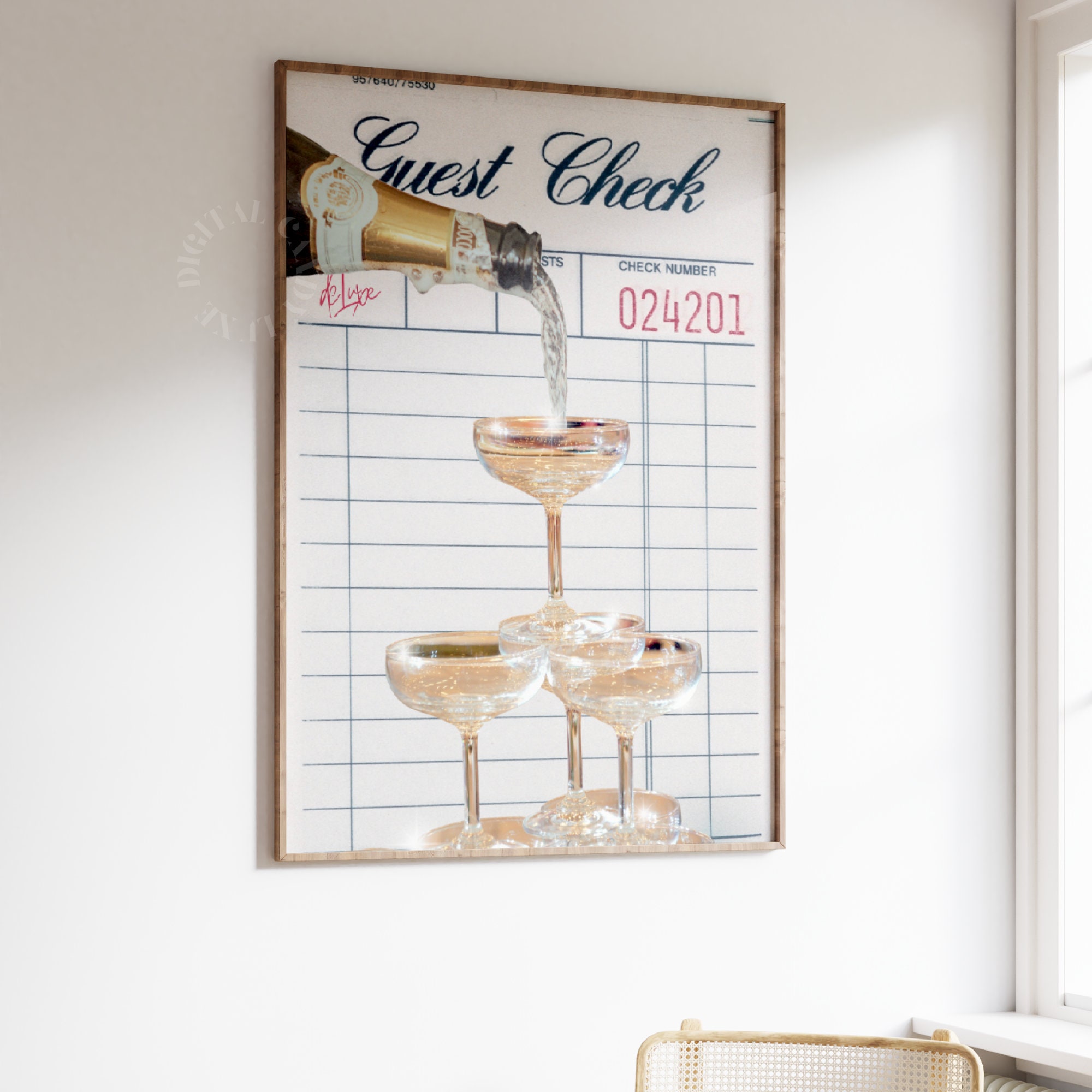 Guest Check Poster Designed & Sold By Bard's Tale