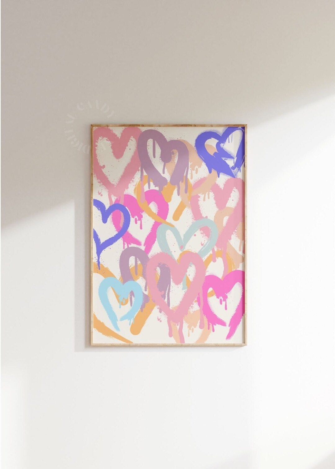 Preppy Spray Paint Art Print | Preppy Poster | Trendy Wall Art ...