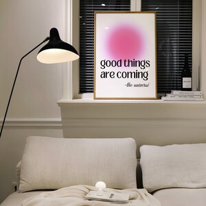 Good Things Are Coming Aura Print Trendy Wall Art Manifestation Poster ...