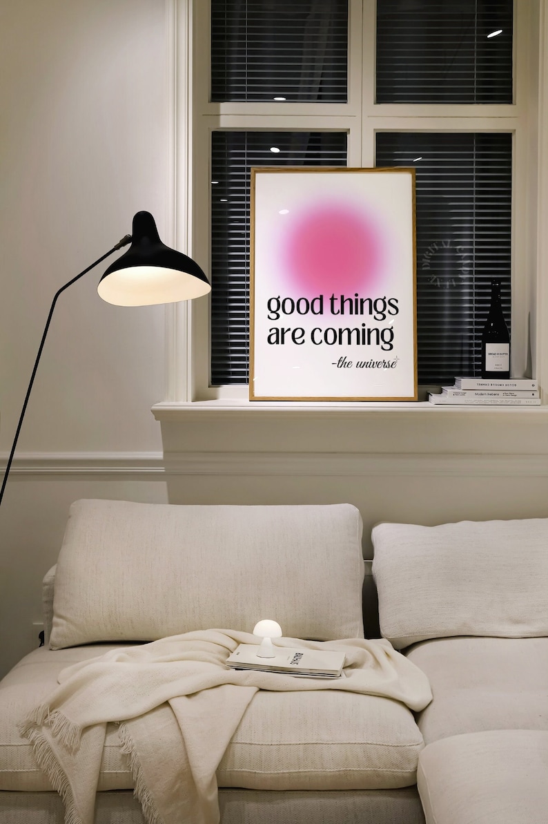 Good Things Are Coming Aura Print Trendy Wall Art Manifestation Poster ...