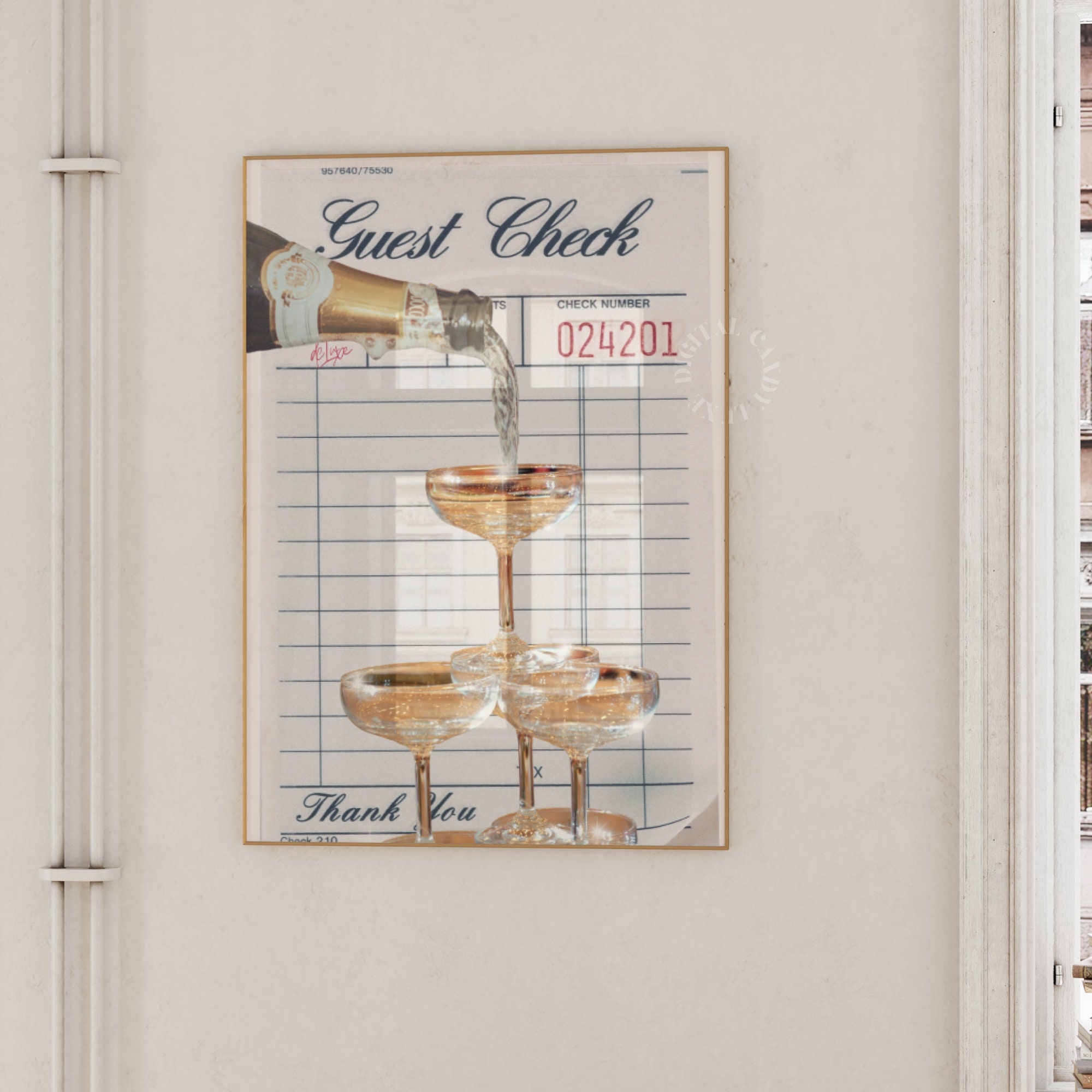 Guest Check Poster Designed & Sold By Bard's Tale