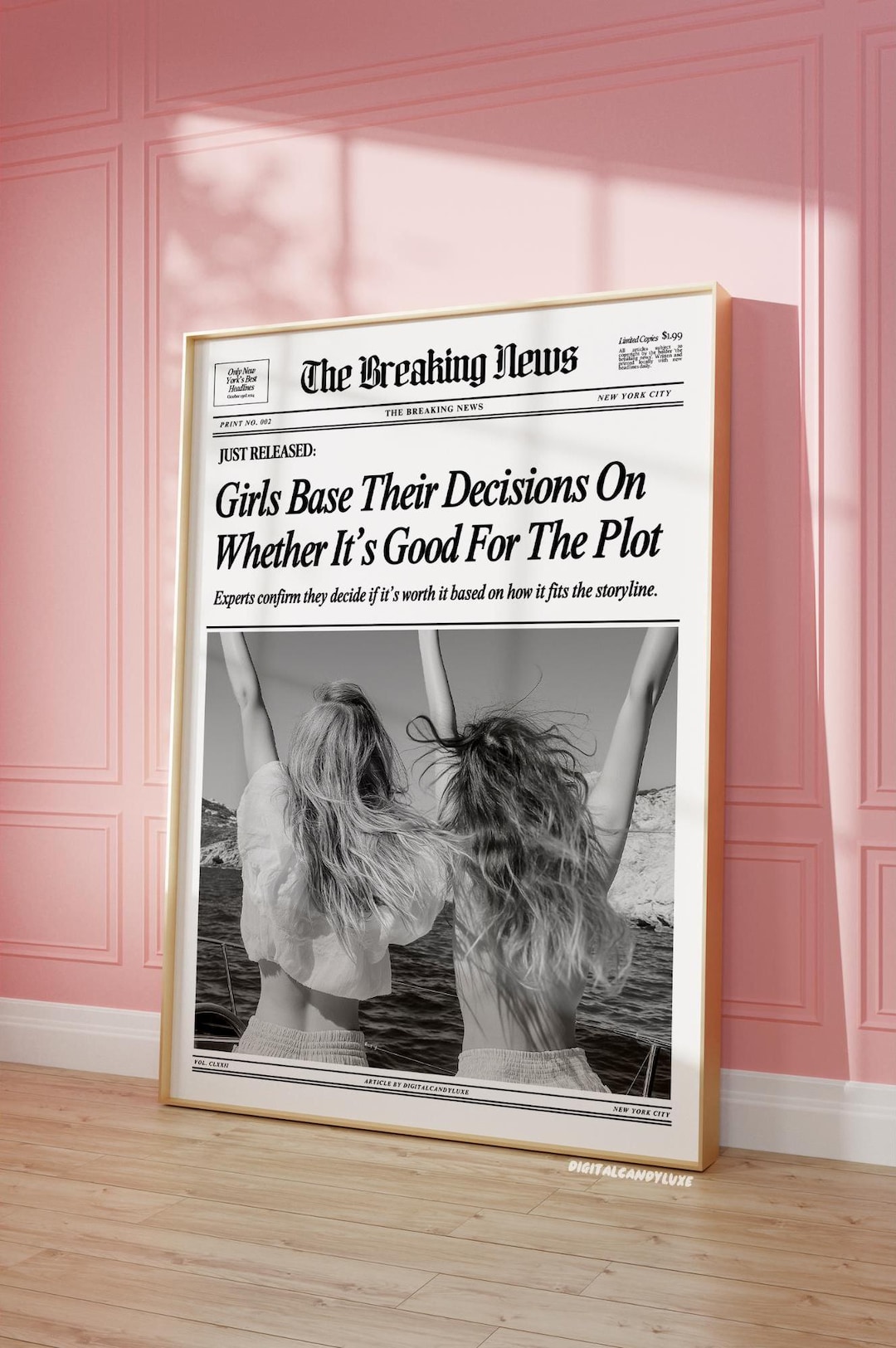 Trendy News Print Newspaper Posters Good for the Plot Digital Prints ...