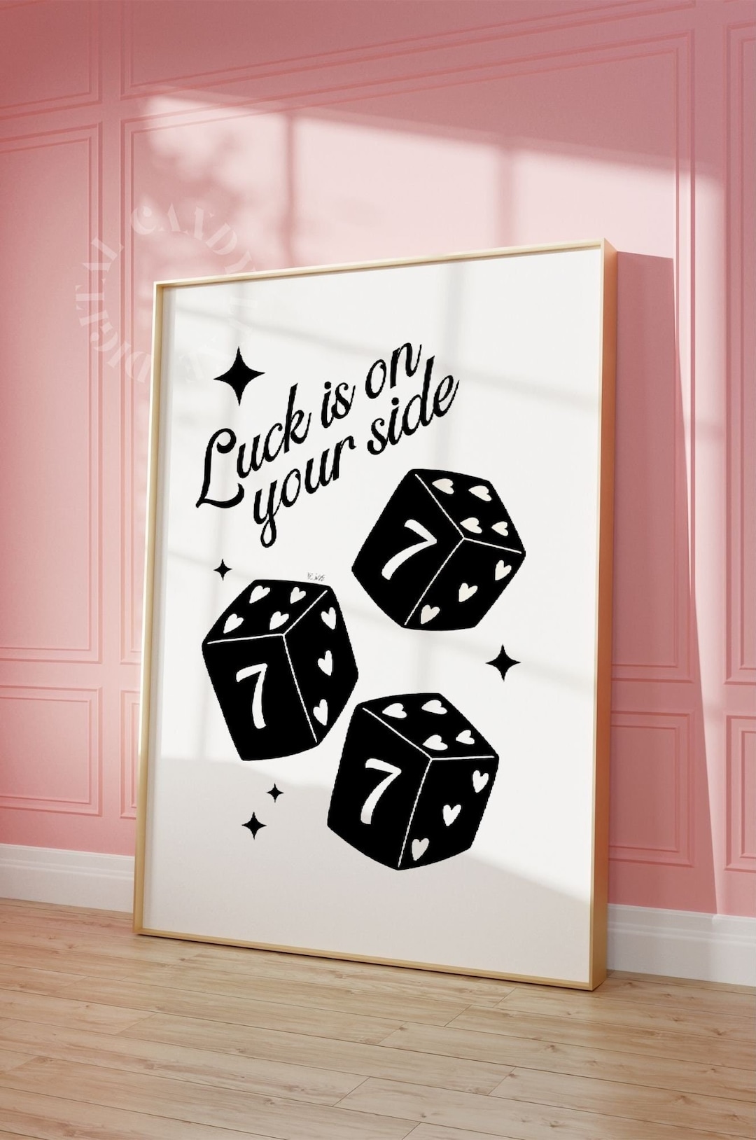 Feeling Lucky Print Trendy Wall Art Aesthetic Print Retro Wall Art ...