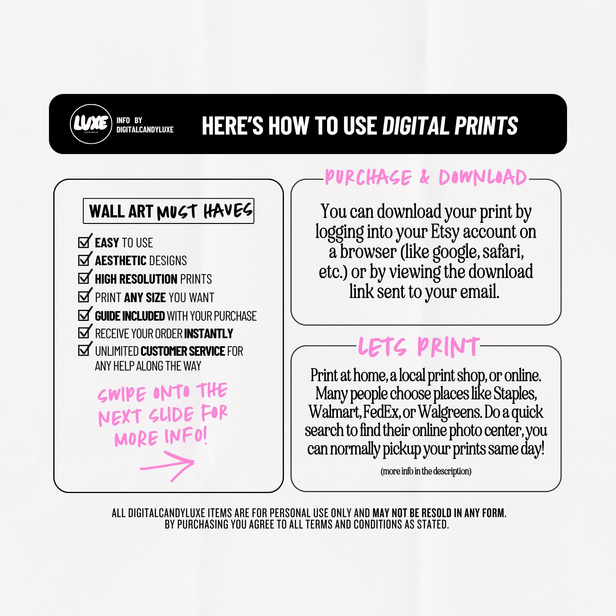 Pink and Orange Poster Trendy Guest Check Prints Pink Wall Art Today is ...