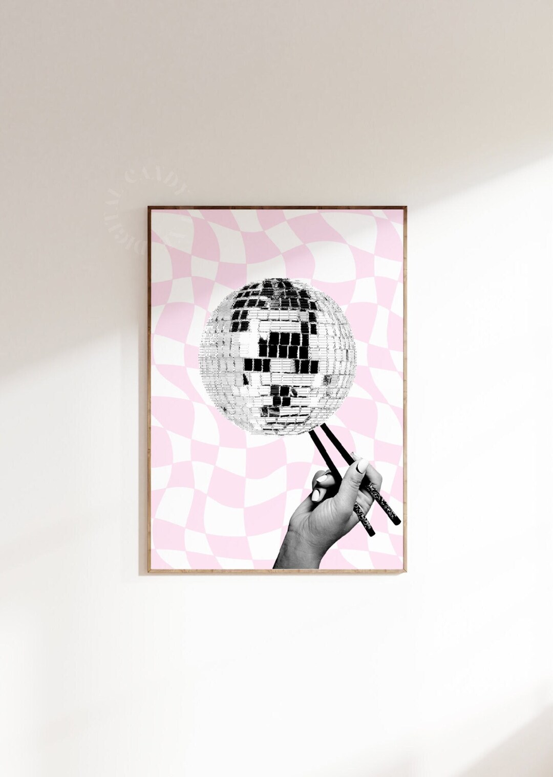 Trendy Disco Print Trendy Wall Art Disco Ball Wall Art - Etsy