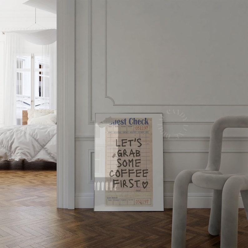 Guest Check Poster Guest Check Print Trendy Wall Art - Etsy