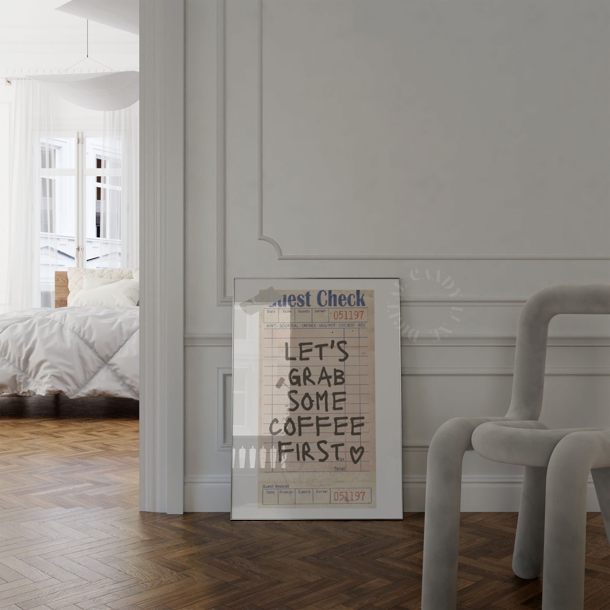 Guest Check Poster Guest Check Print Trendy Wall Art - Etsy