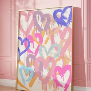 Preppy Spray Paint Art Print | Preppy Poster | Trendy Wall Art ...