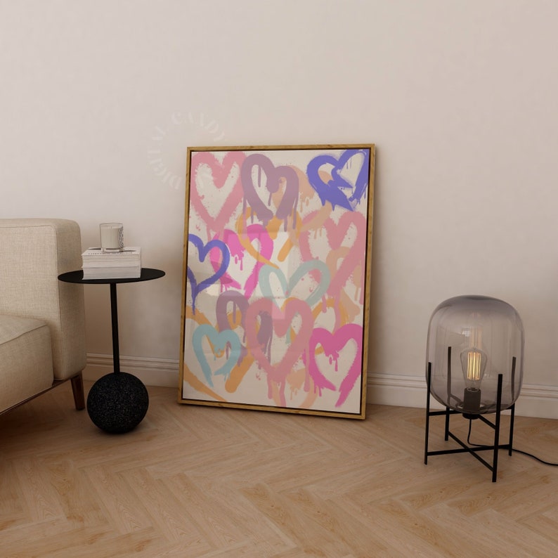 Preppy Spray Paint Art Print Preppy Poster Trendy Wall Art - Etsy