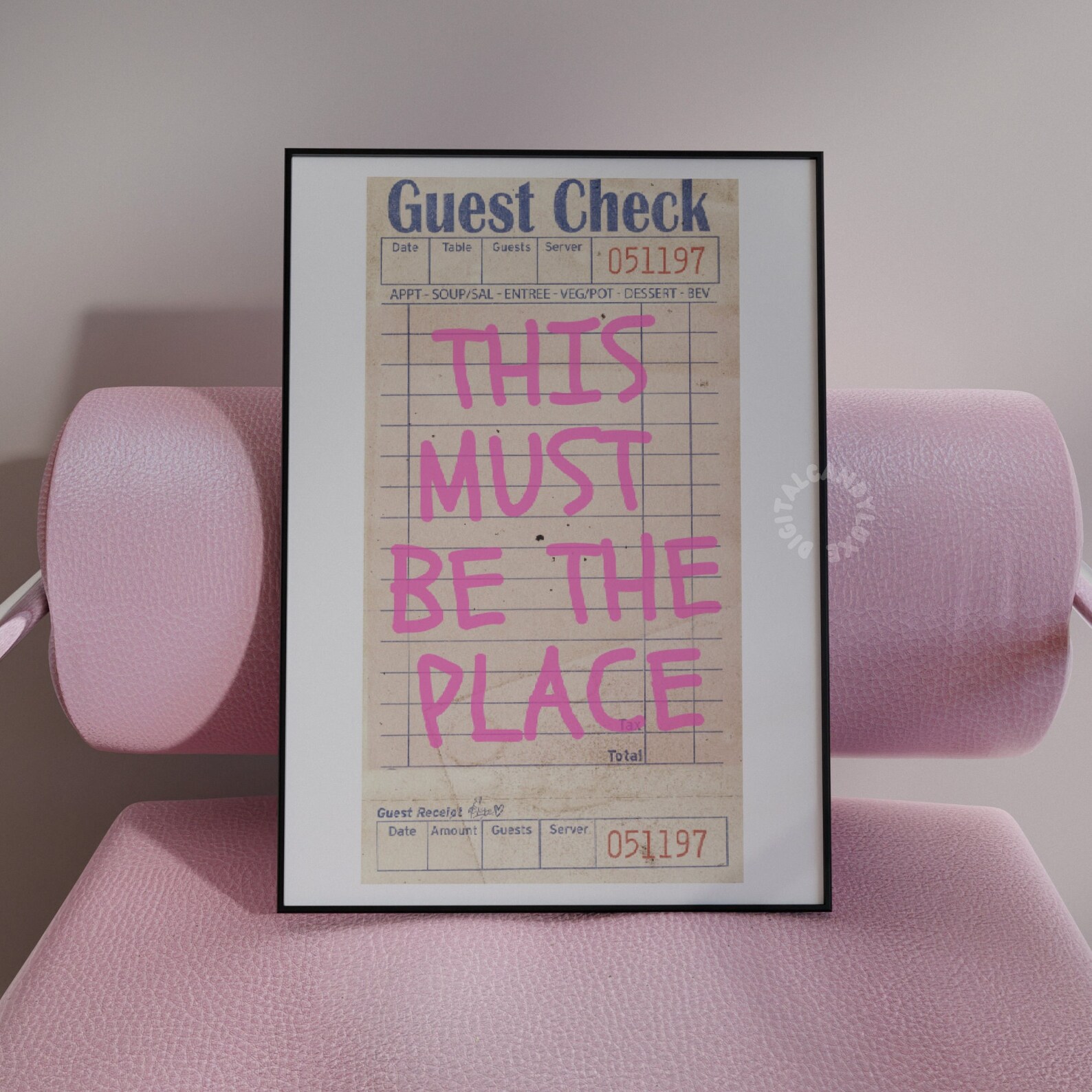 Trendy Printable Art Guest Check Print Wall Art Prints Quote Bar Cart ...