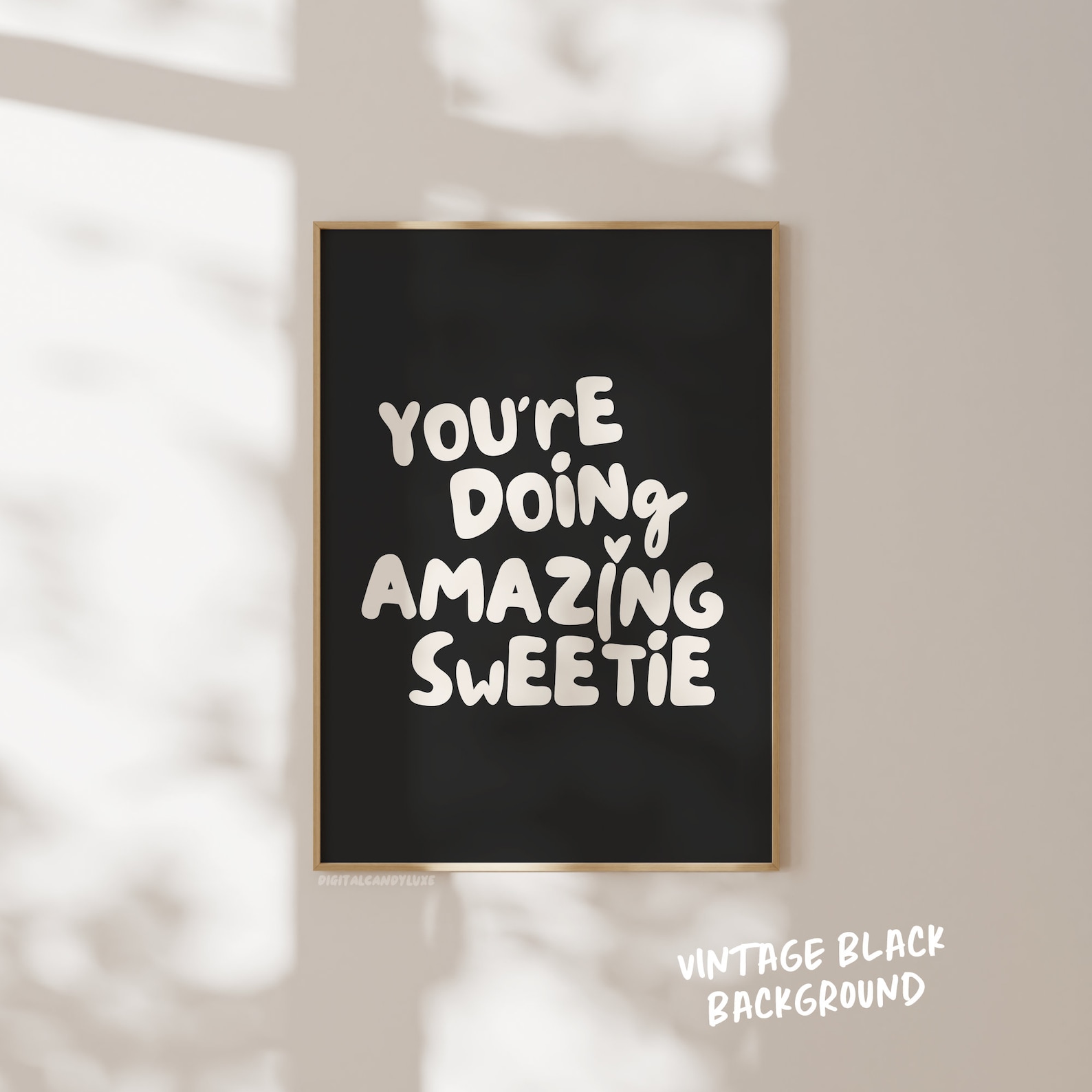 Pink Wall Art Decor You're Doing Amazing Sweetie Poster Prints ...