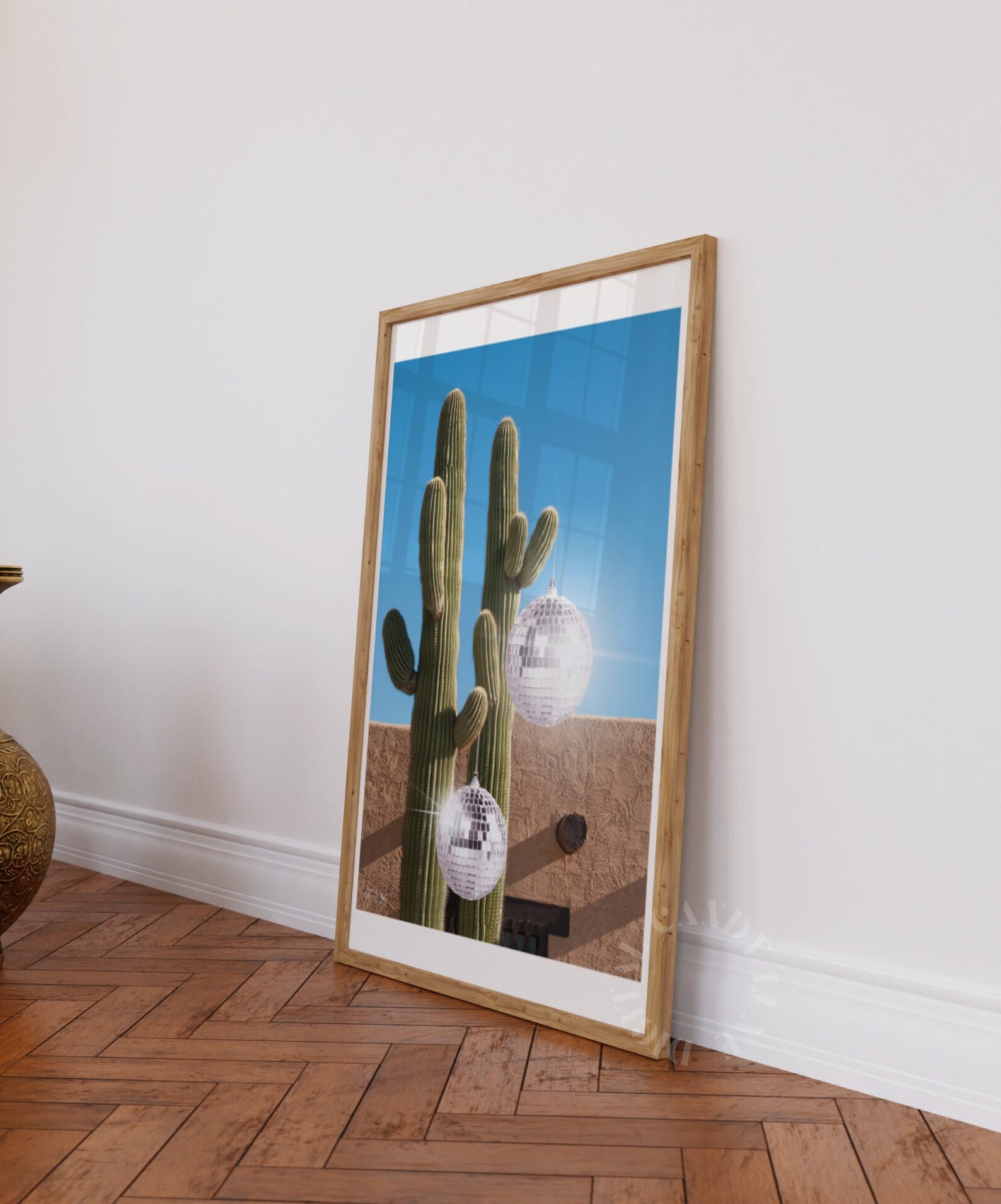 Disco Cactus Print | Trendy Wall Art | Retro Printable Art | Desert Art ...