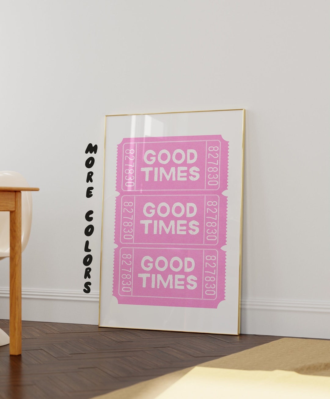 Shipped Prints Good Times Ticket Print (unframed) Trendy Wall Art ...