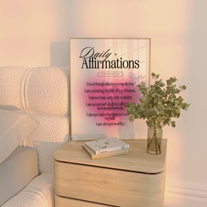 Pink Wall Art Prints Trendy Poster Print Girly Wall Art Digital Prints ...